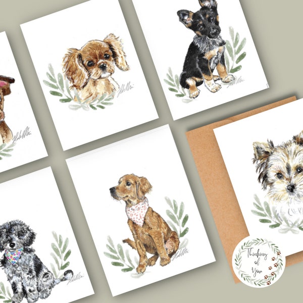Dog Note Card - Etsy