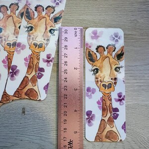 Giraffe Bookmark, Watercolor Giraffe, Giraffe Gifts for Women, Giraffe ...