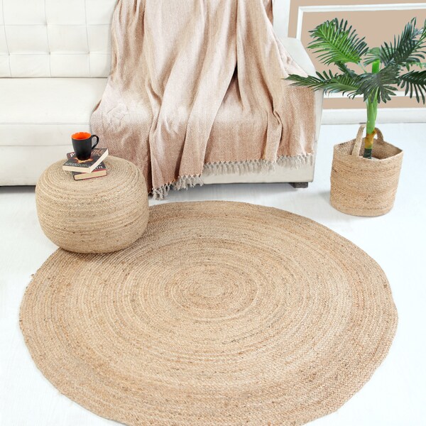Round Jute Rug - Etsy