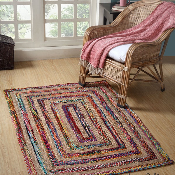 Colorful Braided Rug - Etsy