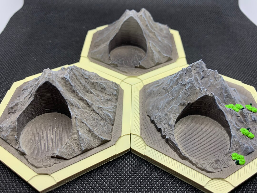 3D Ore Resource Hex Tiles - Magnet Ready - Etsy