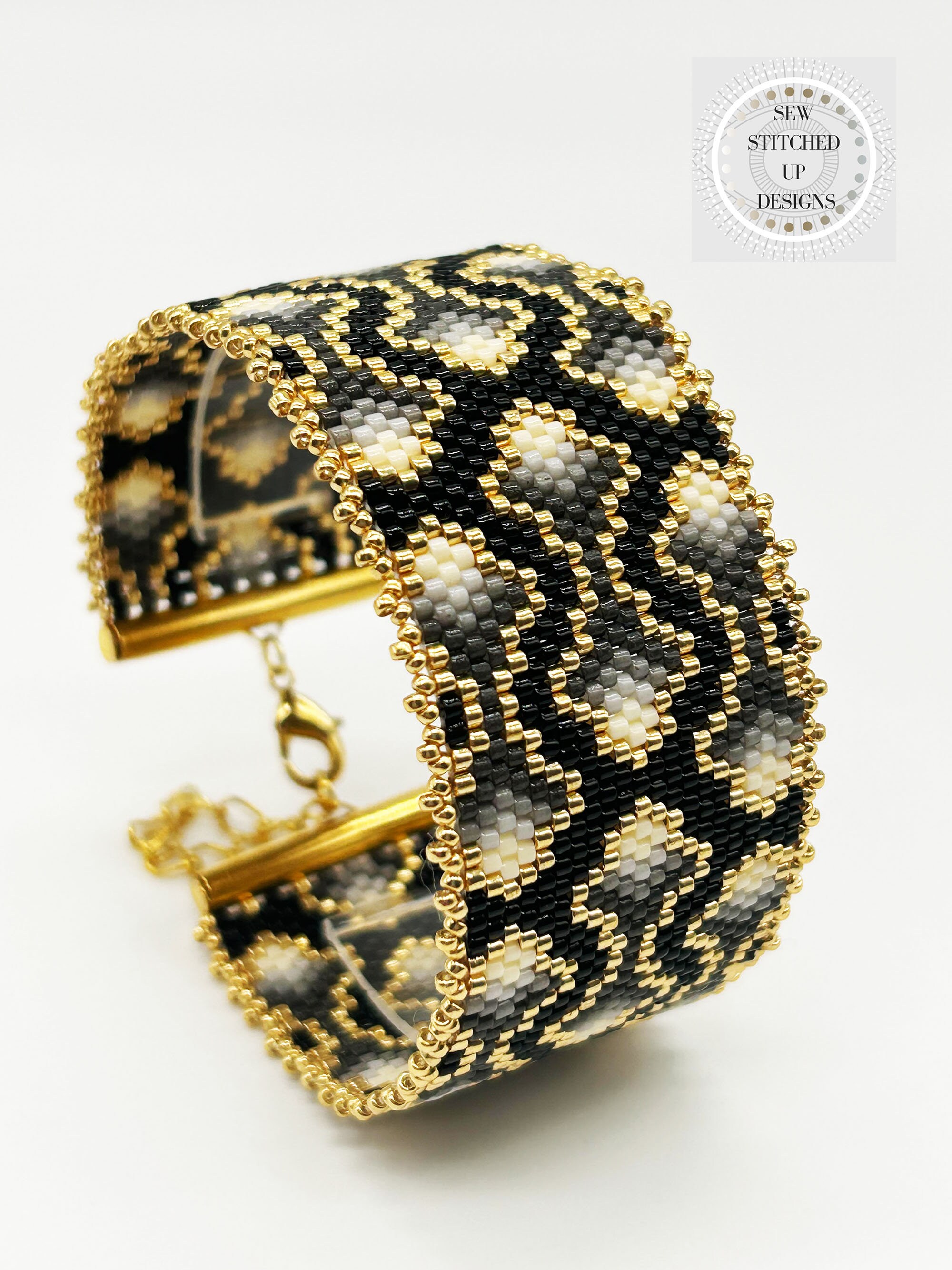 Storm Peyote Stitch Bracelet Beading Pattern Digital Download - Etsy