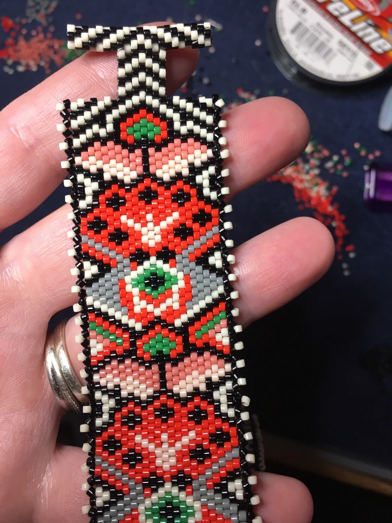 Fiesta Peyote Stitch Bracelet Pattern Digital Download PDF Beading ...