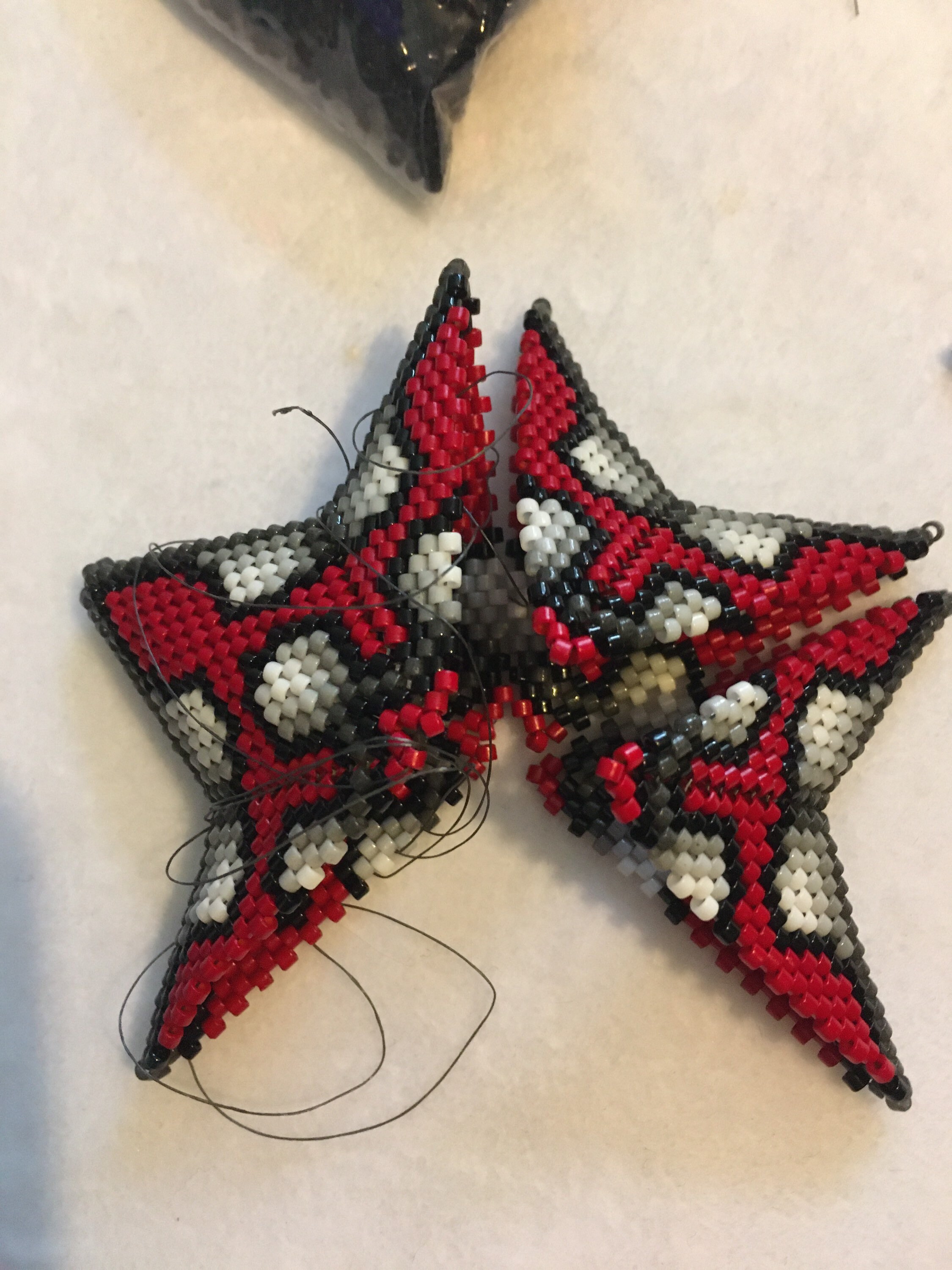 Grey Mist 3D Peyote Star Pattern PDF Peyote Star Pattern - Etsy