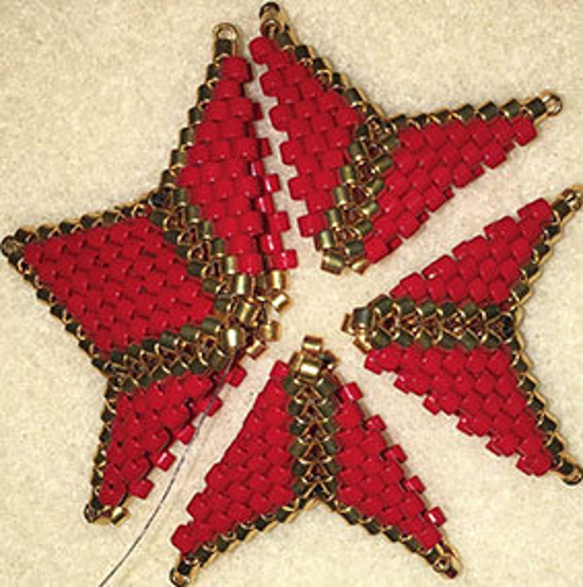 Basic 3D Peyote Star Pattern and Tutorial Instructions PDF, Peyote Star ...