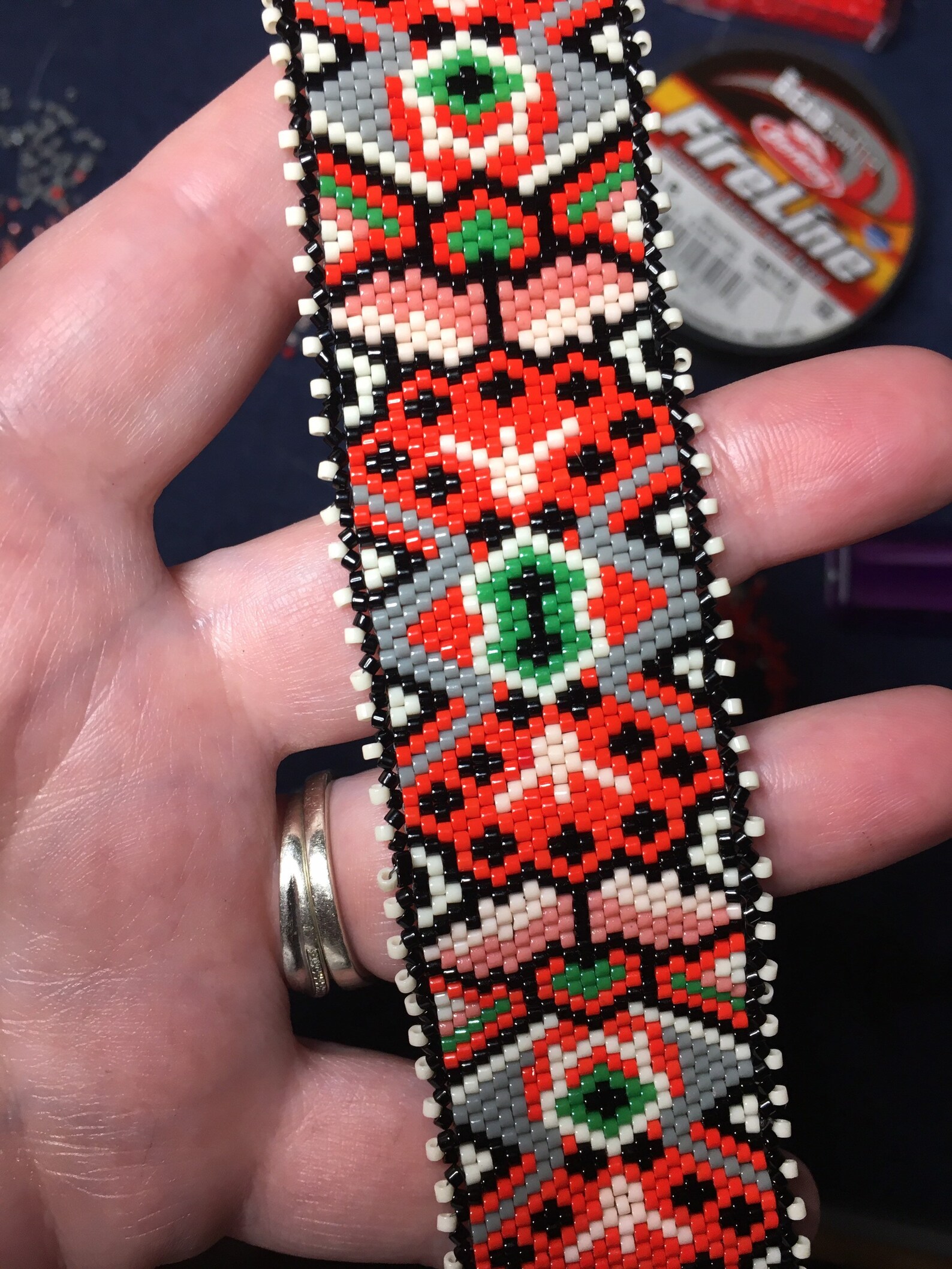 Fiesta Peyote Stitch Bracelet Pattern Digital Download PDF Beading ...