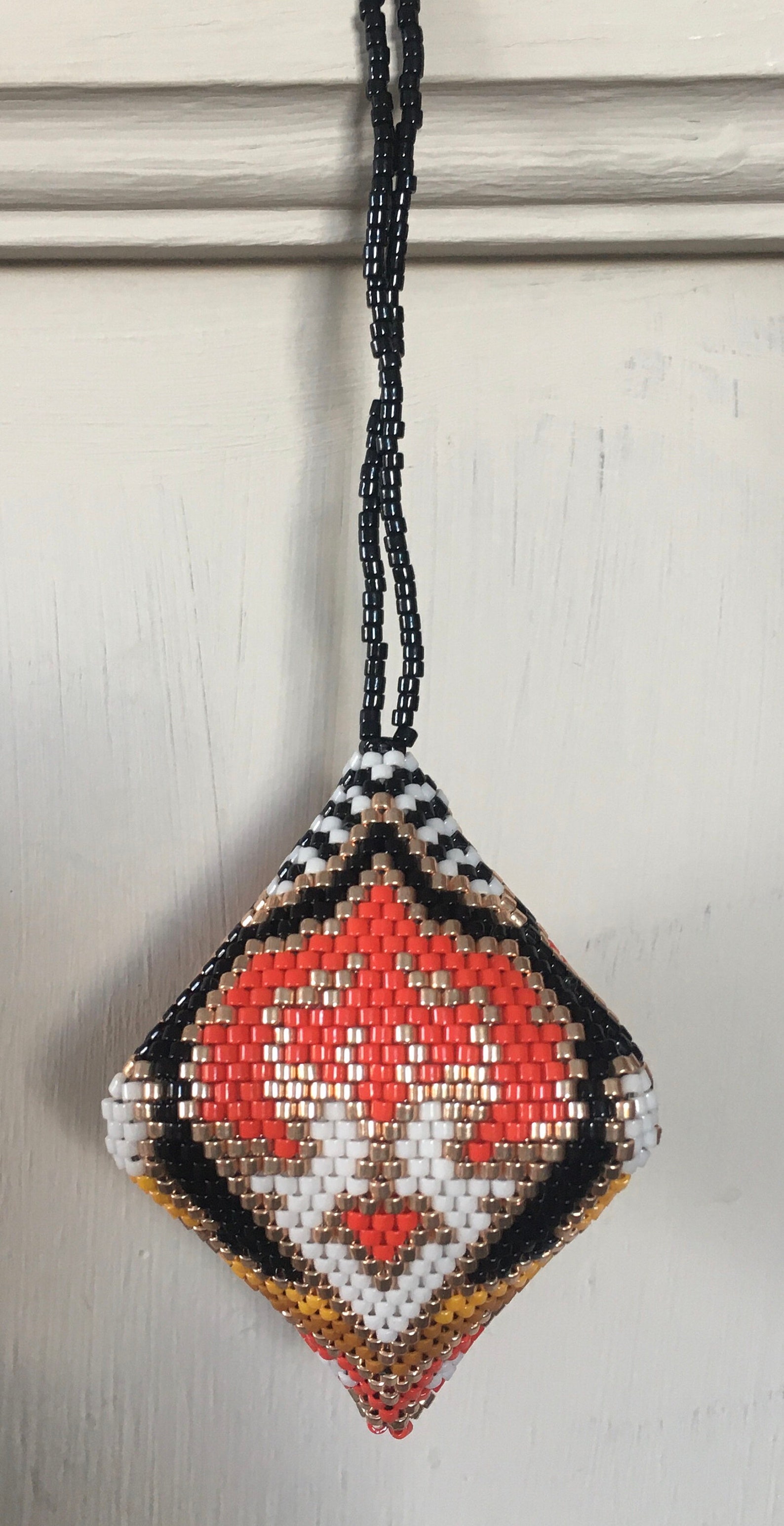 Fire Phoenix 3D Peyote Pod Pattern PDF, Peyote Pod Pattern Tutorial ...