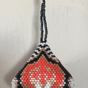 Fire Phoenix 3D Peyote Pod Pattern PDF, Peyote Pod Pattern Tutorial ...