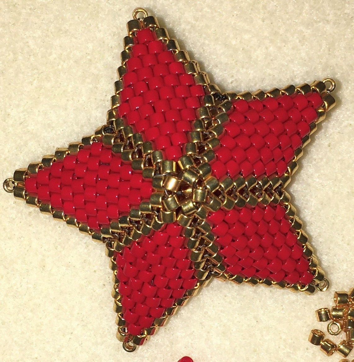 Basic 3D Peyote Star Pattern and Tutorial Instructions PDF, Peyote Star ...