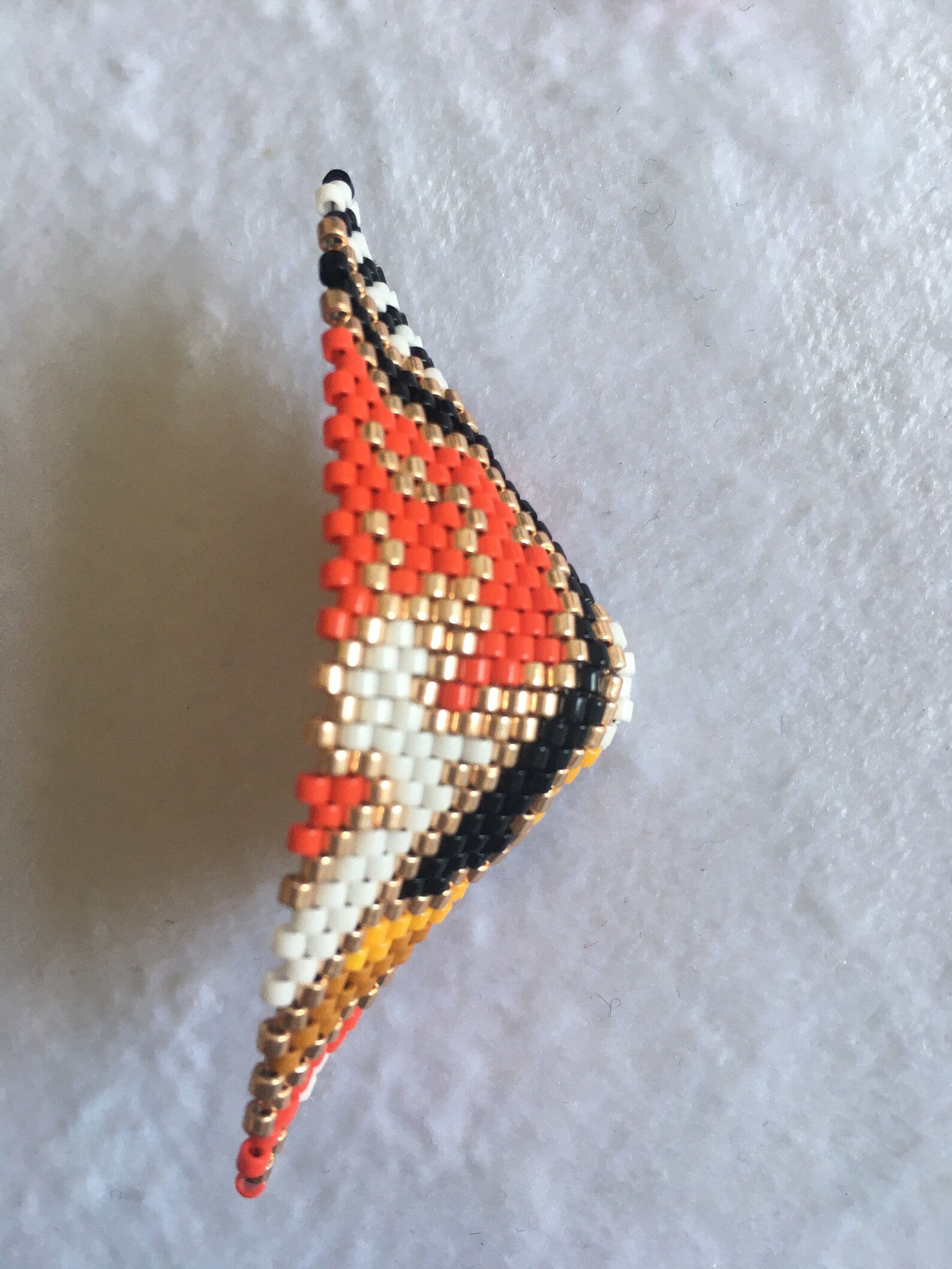 Fire Phoenix 3D Peyote Pod Pattern PDF, Peyote Pod Pattern Tutorial ...