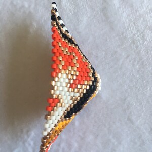 Fire Phoenix 3D Peyote Pod Pattern PDF, Peyote Pod Pattern Tutorial ...