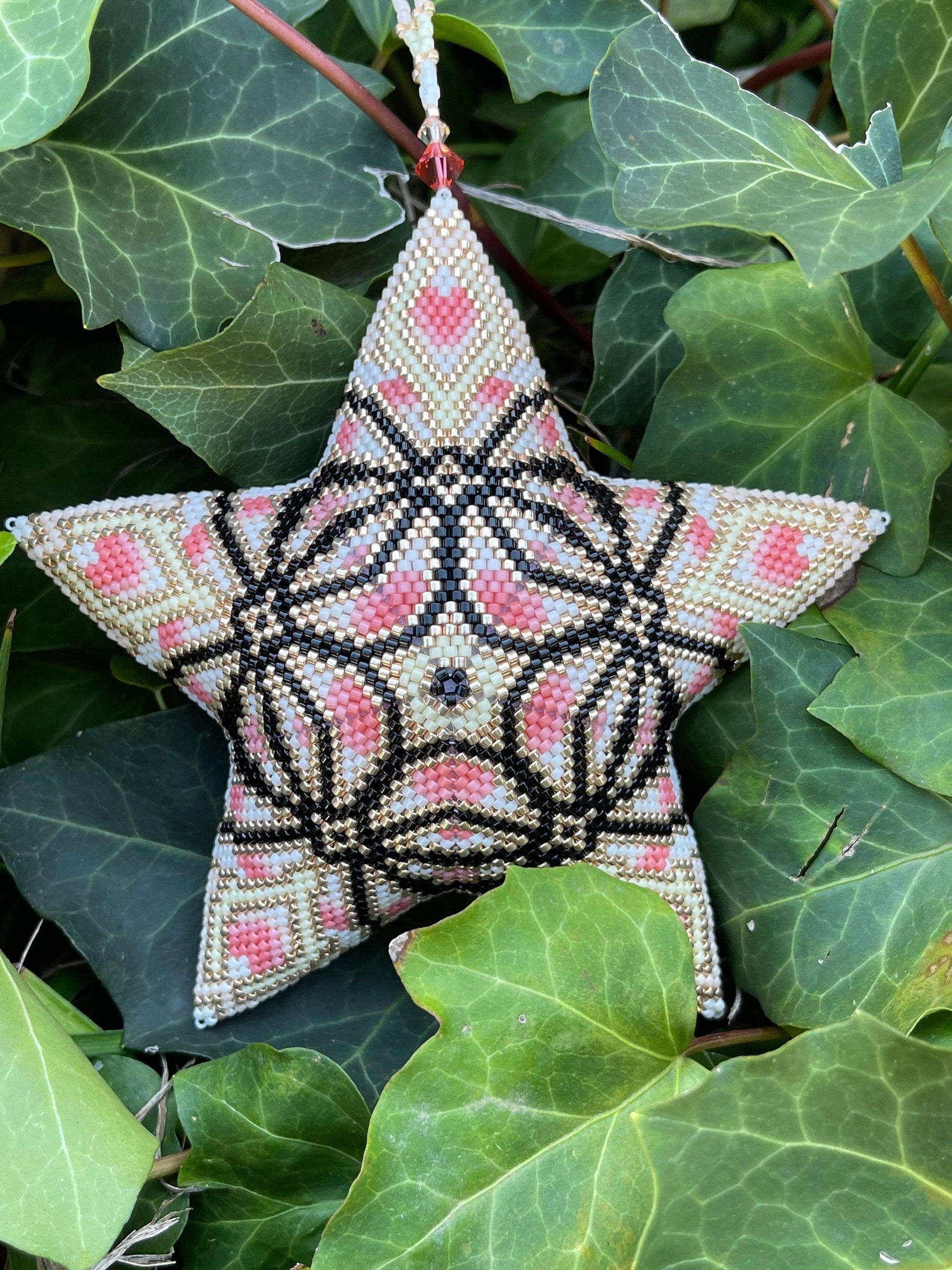 Summer Breeze 3D Peyote Star Pattern PDF, Peyote Star Pattern Tutorial ...