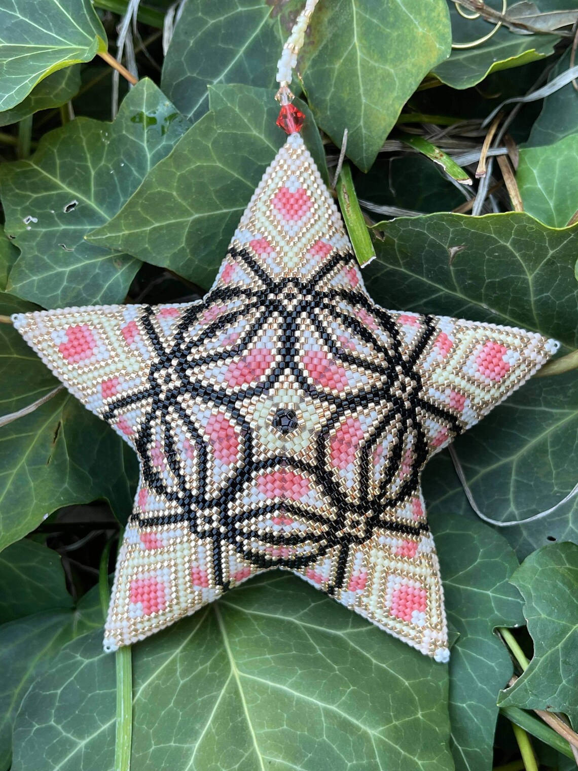 Summer Breeze 3D Peyote Star Pattern PDF, Peyote Star Pattern Tutorial ...