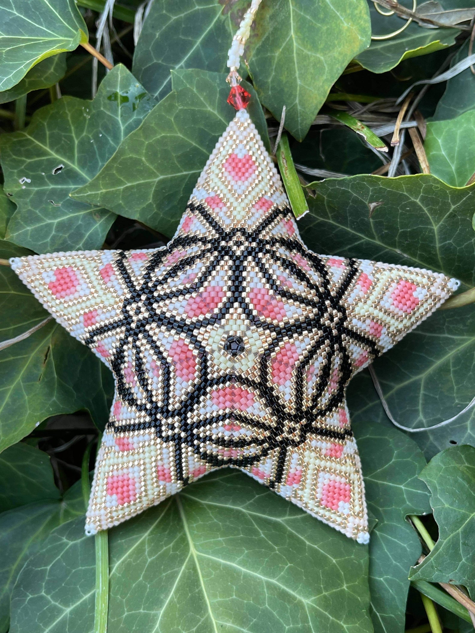Summer Breeze 3D Peyote Star Pattern PDF, Peyote Star Pattern Tutorial ...