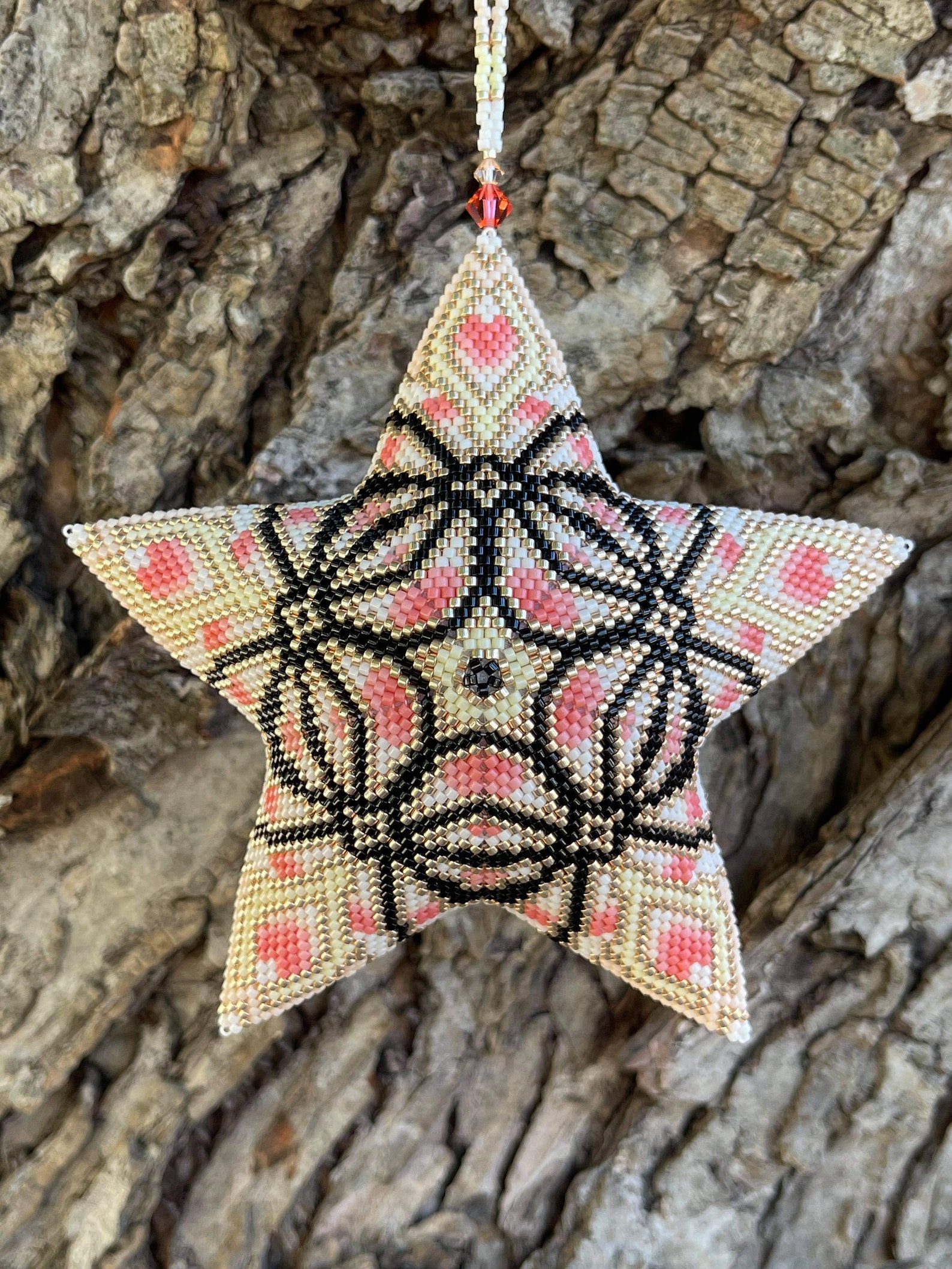 Summer Breeze 3D Peyote Star Pattern PDF, Peyote Star Pattern Tutorial ...