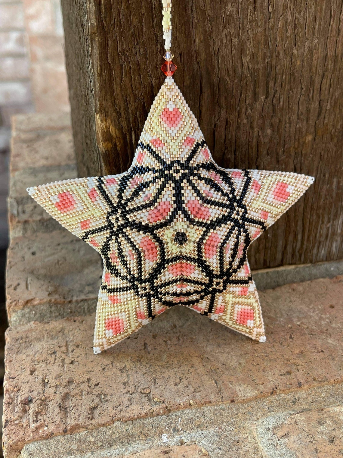 Summer Breeze 3D Peyote Star Pattern PDF, Peyote Star Pattern Tutorial ...