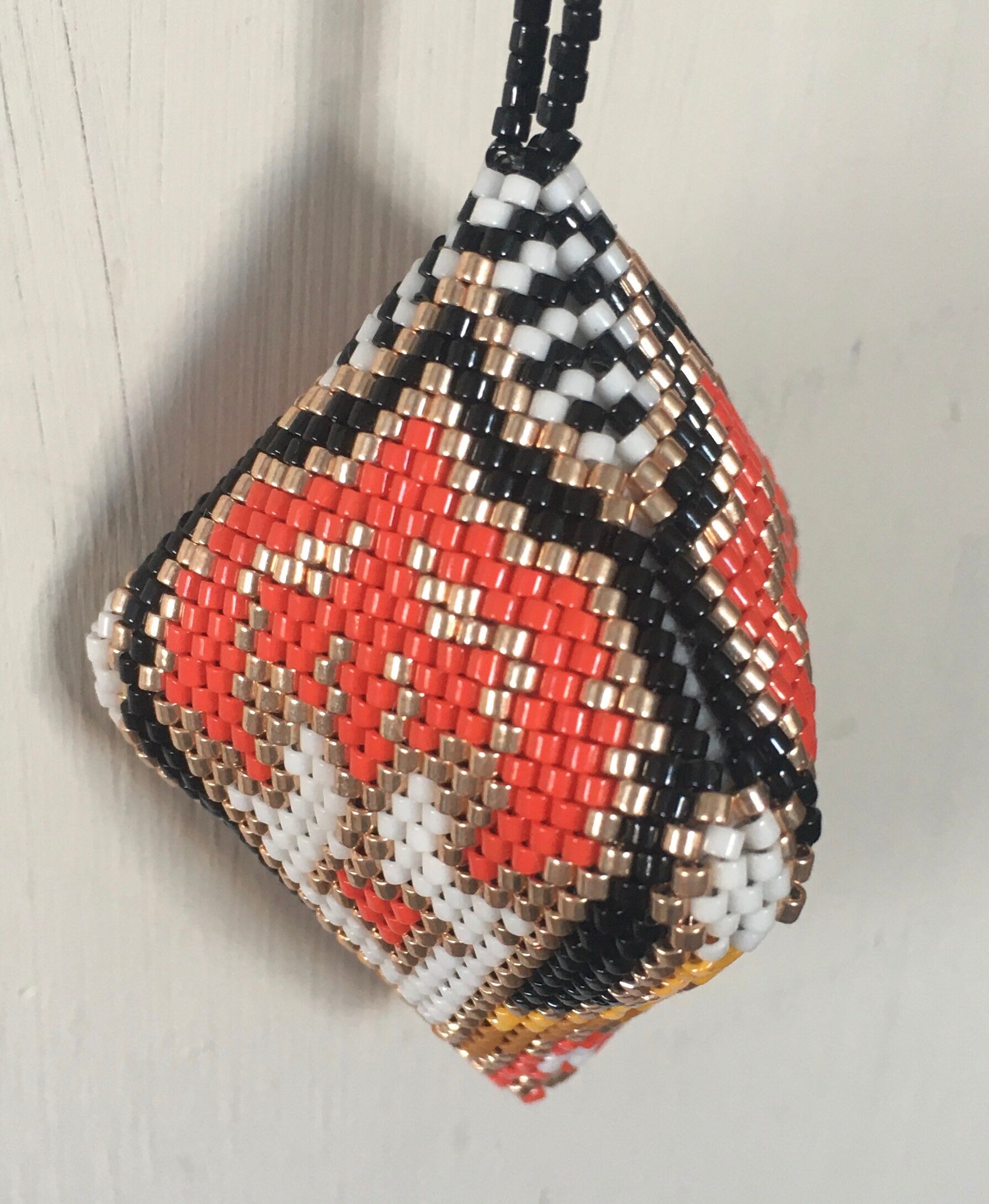 Fire Phoenix 3D Peyote Pod Pattern PDF, Peyote Pod Pattern Tutorial ...