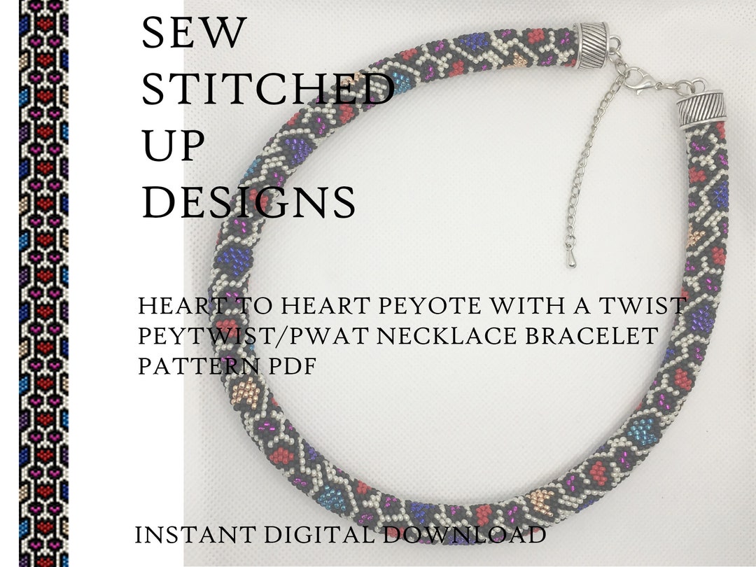 Peyote Necklace Bracelet Pattern/peyote Bead Pattern/pdf/beading ...