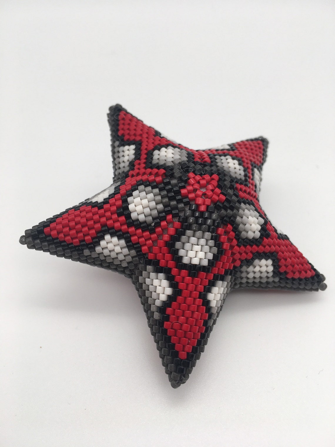 Grey Mist 3D Peyote Star Pattern PDF Peyote Star Pattern - Etsy