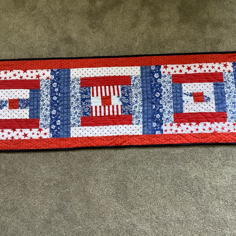 Patriotic Table Runner - Etsy