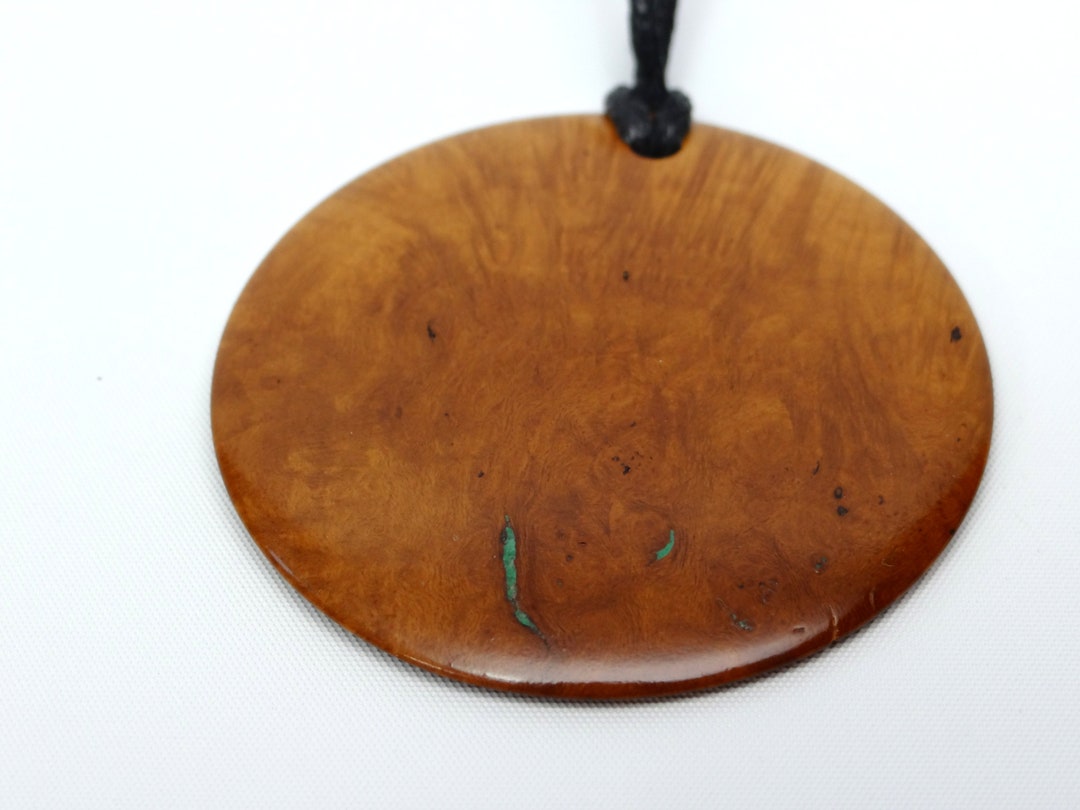 Handmade Burl Wood Pendant Necklace - Etsy