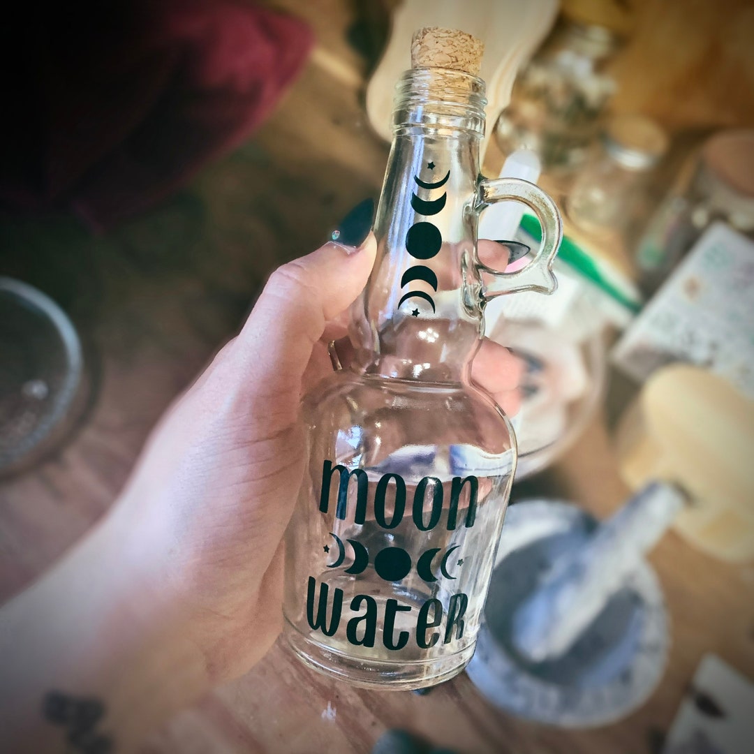 Moon Water Bottle/tall Moon Water Jar for Altar and Spells /jars for ...