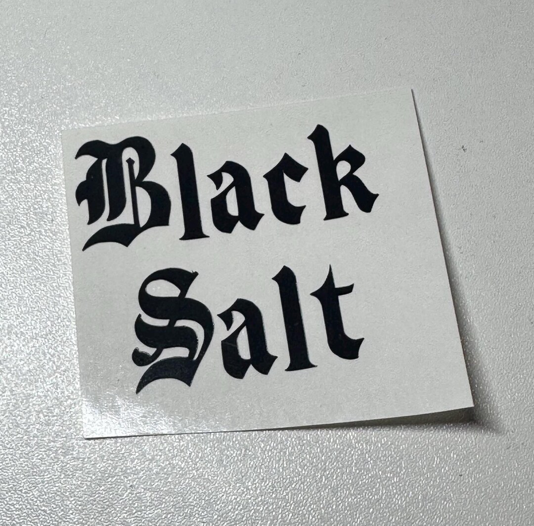Black Salt Decal | Label Sticker for Jars | Spell Jar for Protection ...