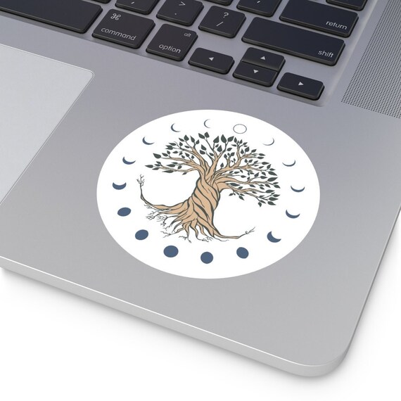 Tree of Life sticker/ witchy sticker/pagan/wiccan/witch/Round Vinyl ...