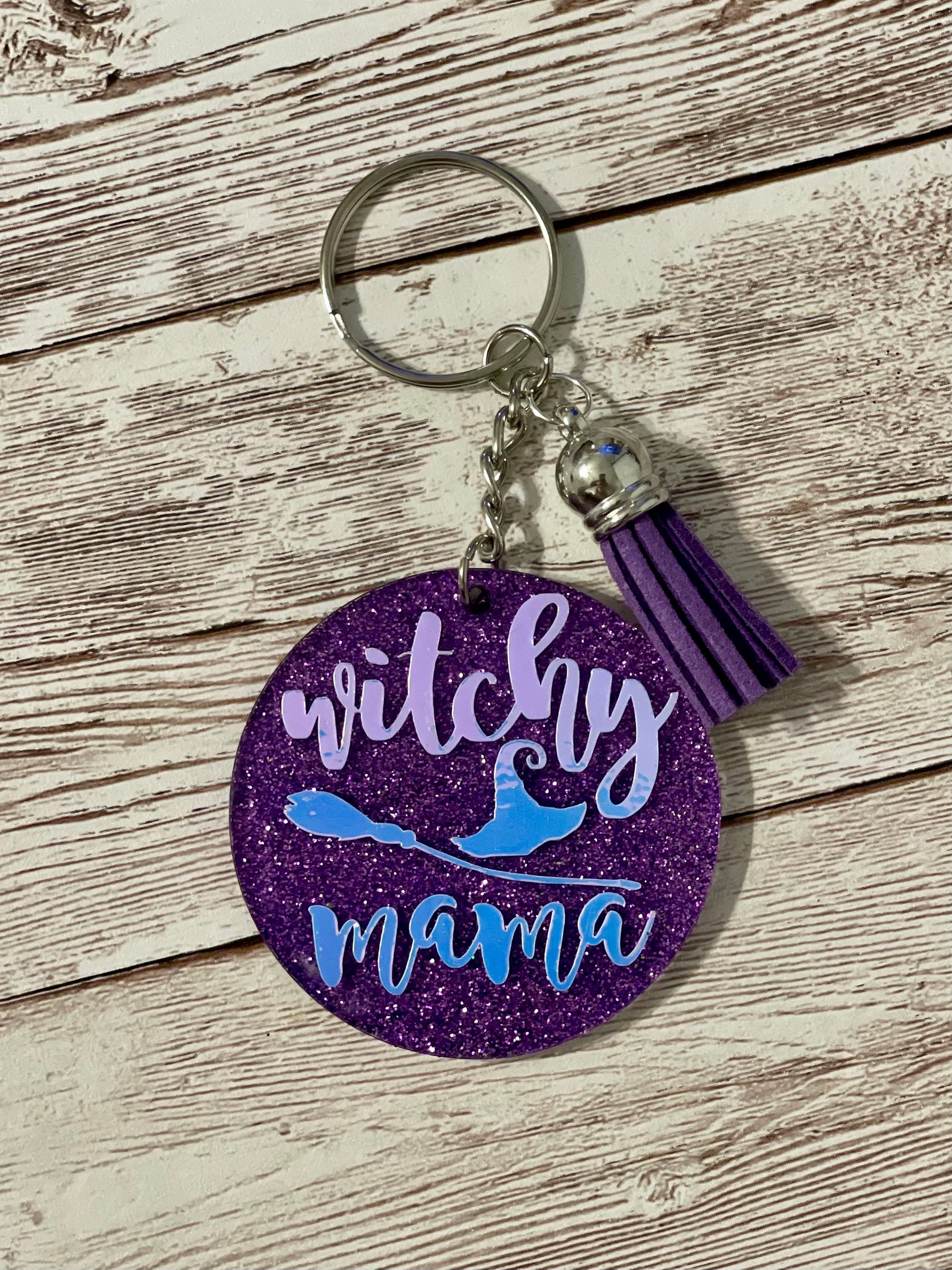 Witchy Mama Keychain for Pagans, Wiccans and Other Witches | Car ...