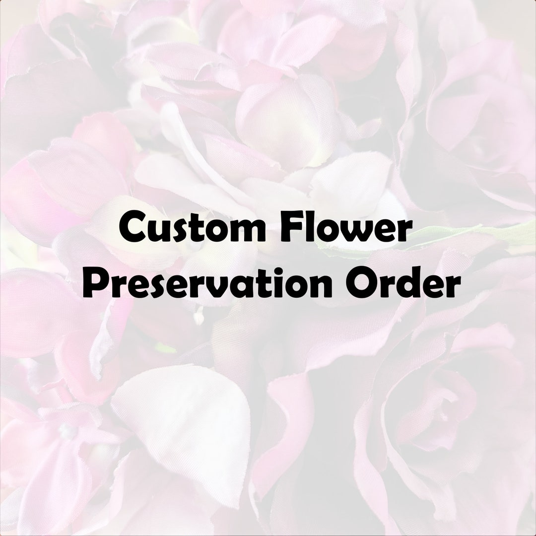 Flower Preservation | Flower Bookends | Wedding Flower Preservation ...
