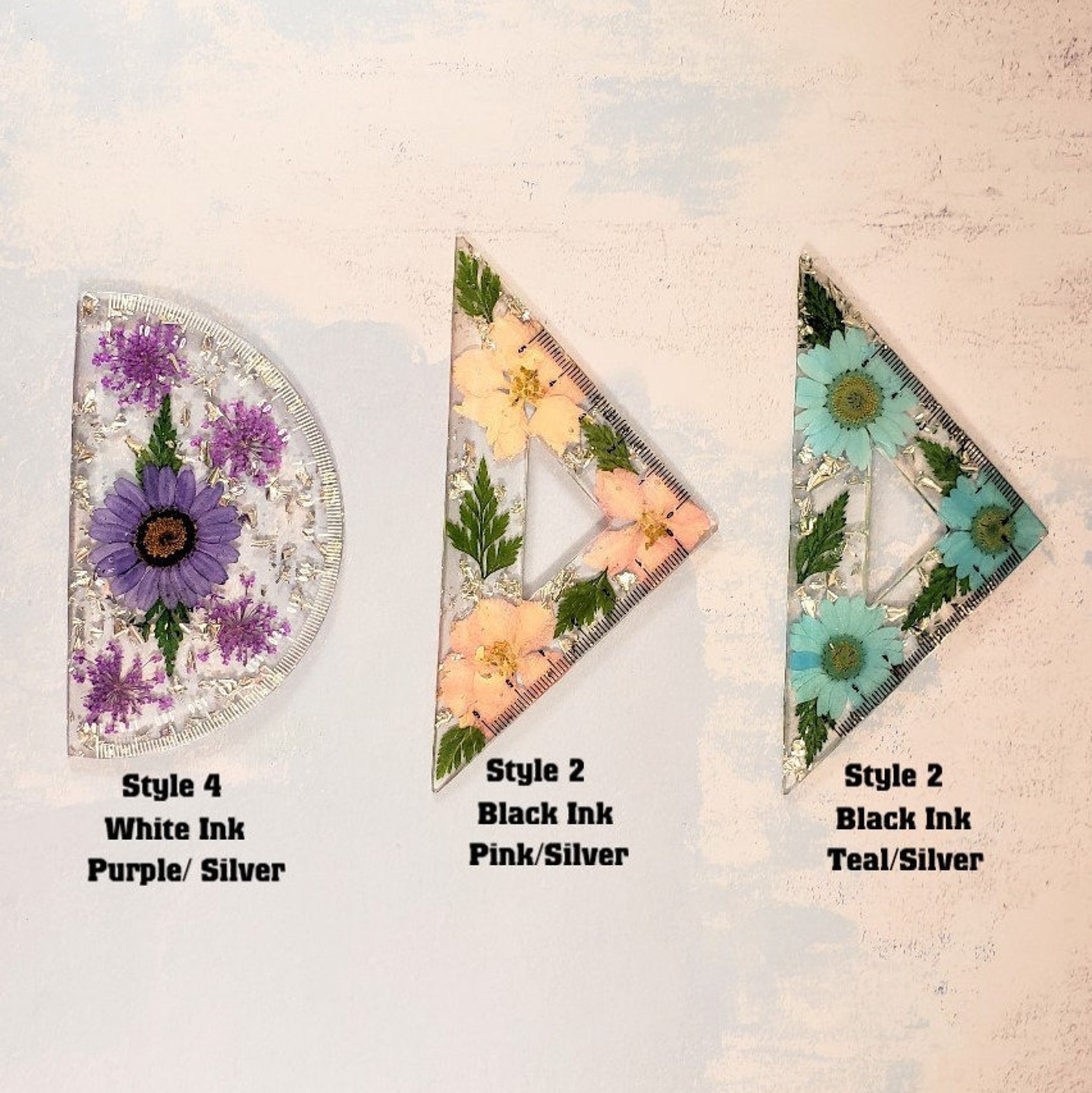 Custom Flower Rulers and Protractor | Etsy