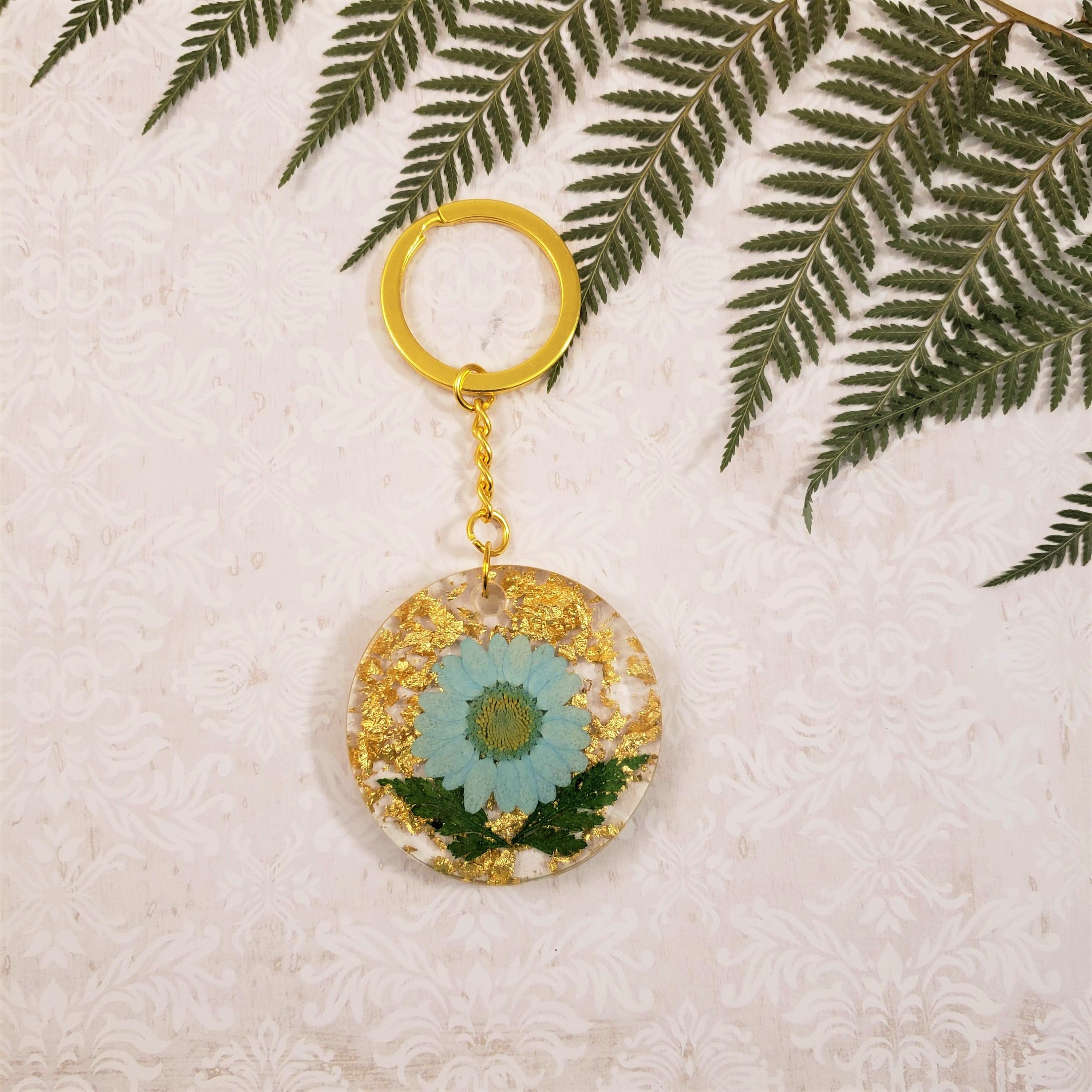 Custom Flower Keychain - Etsy UK