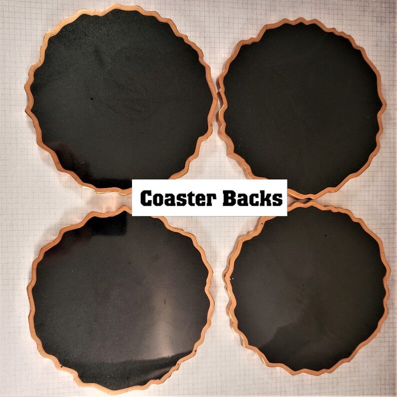 Black Resin Gear Coasters - Etsy
