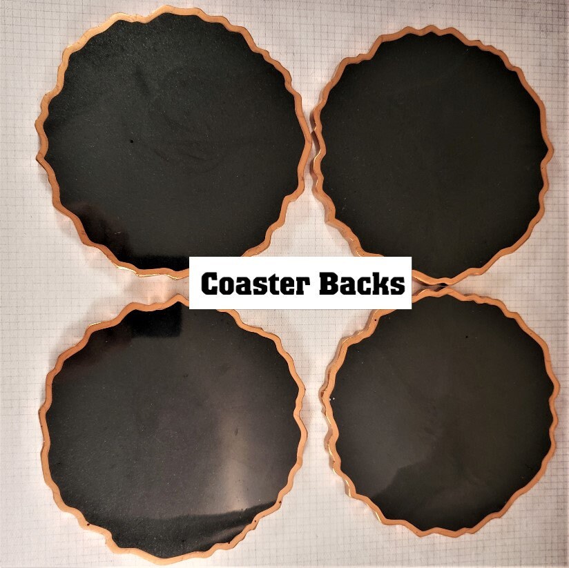 Black Resin Gear Coasters - Etsy