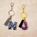Custom Glitter Letter Keychain With Tassel - Etsy