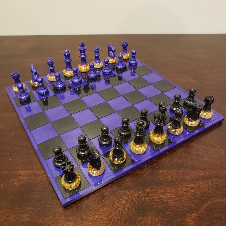 Custom Resin Chess Set - Etsy