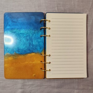 Custom Resin Beach Notebook (size A5, A6 or A7) | Handmade Ocean Turtle ...
