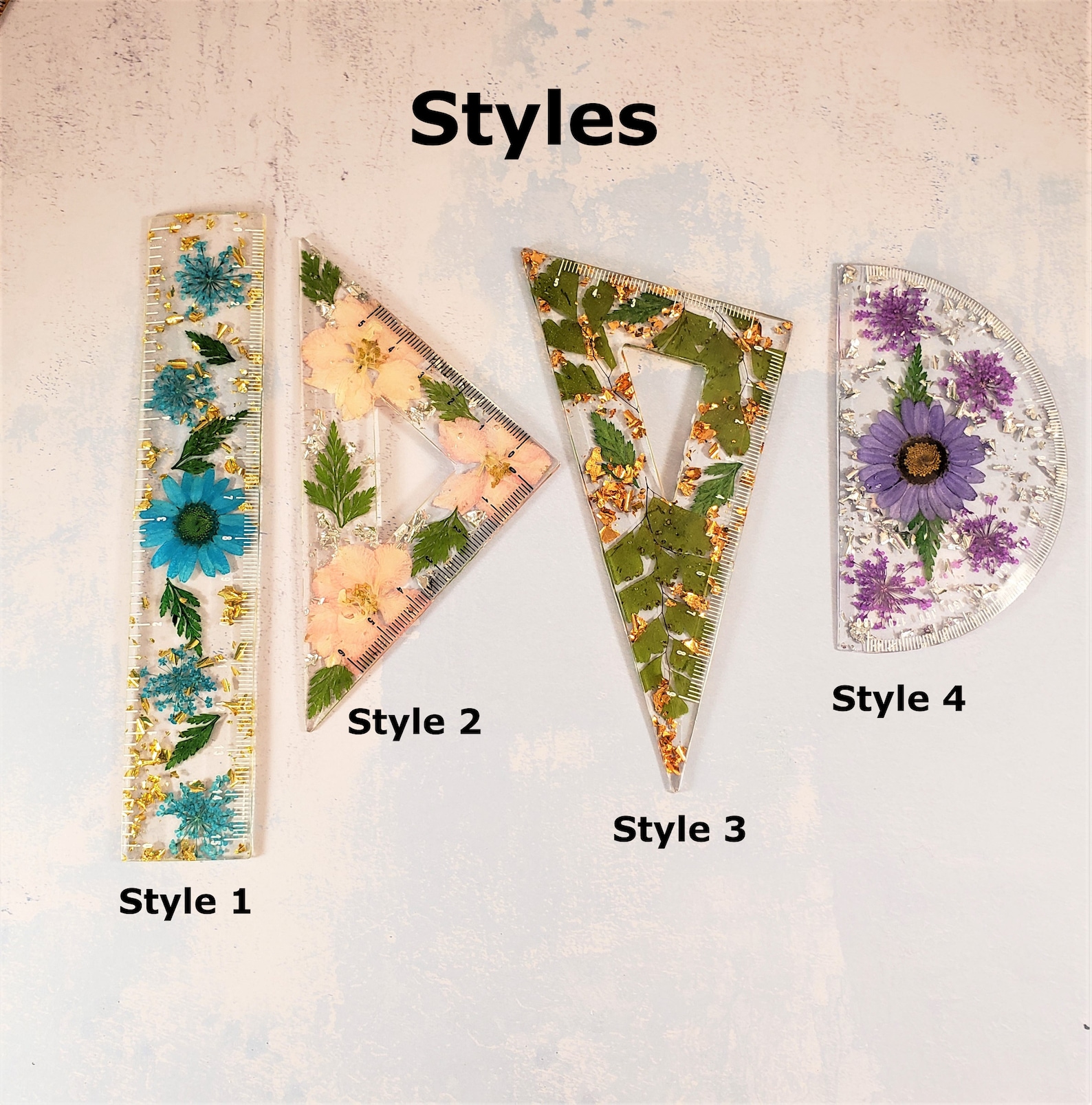 Custom Flower Rulers and Protractor - Etsy