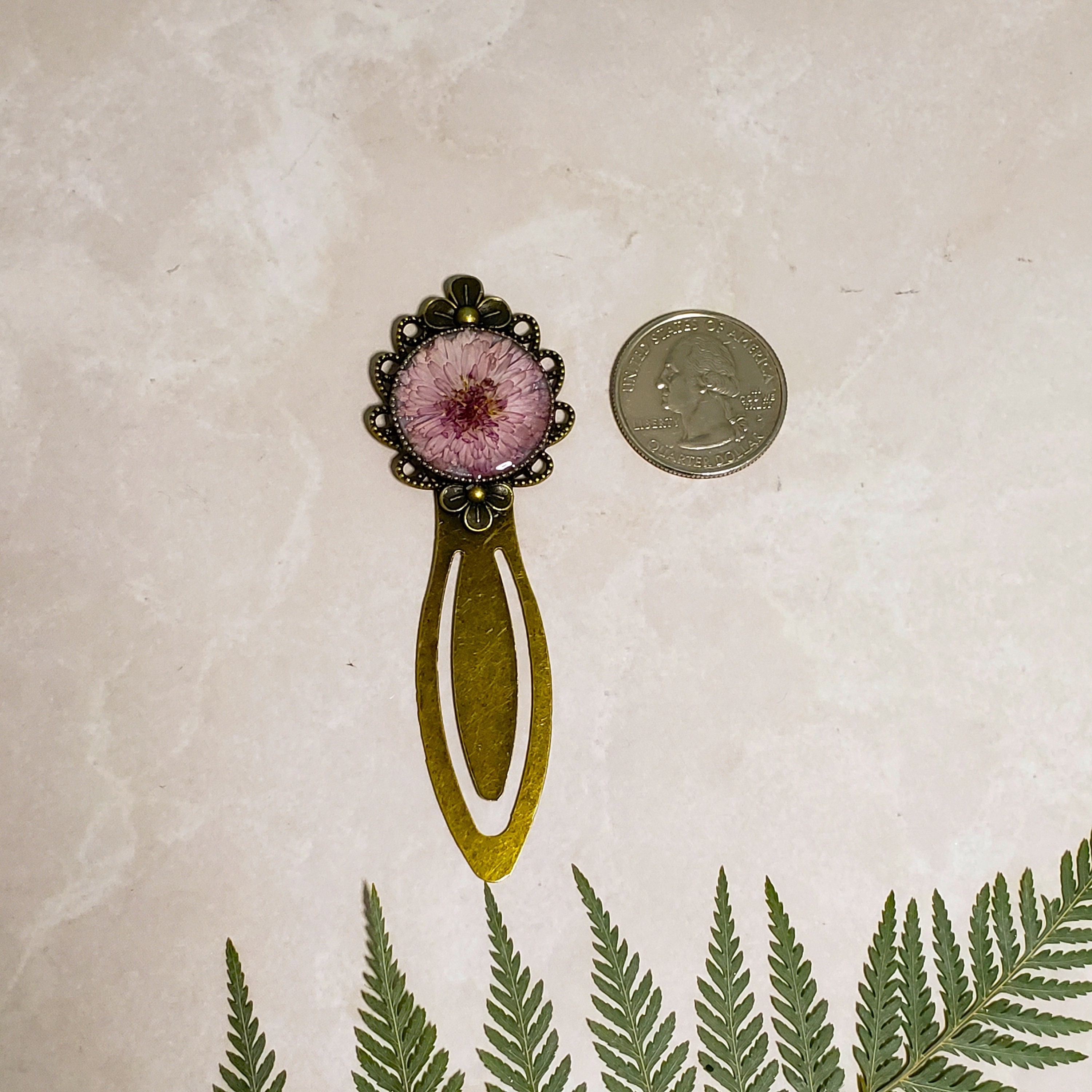 Handmade Birth Month Flower Page Marker Resin Bookmark Real - Etsy
