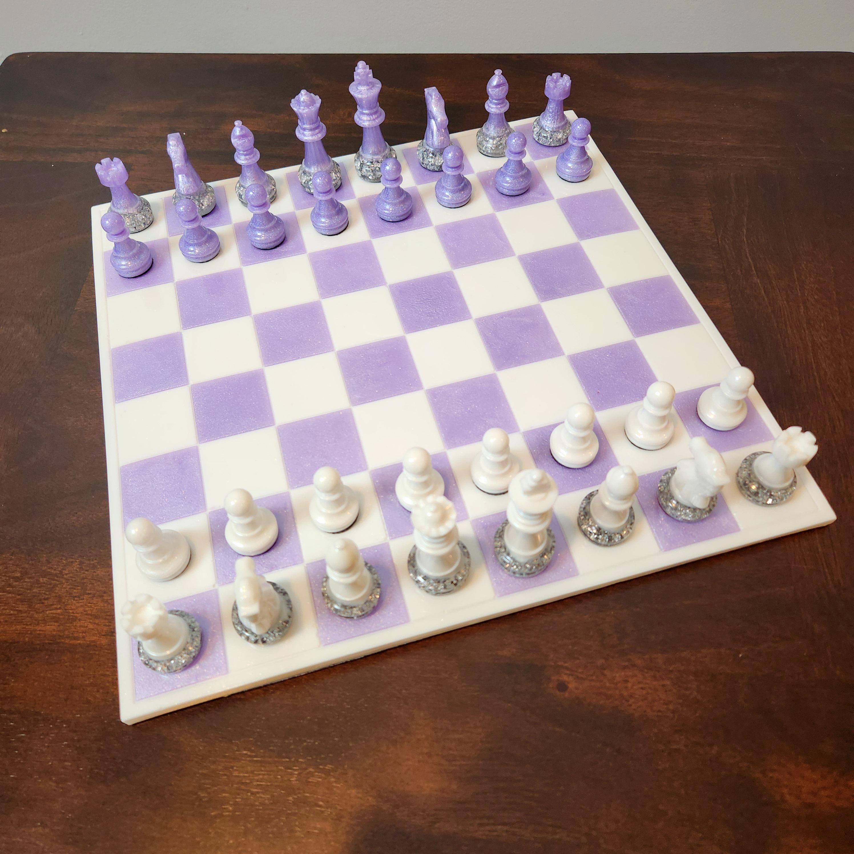 Custom Resin Chess Set - Etsy