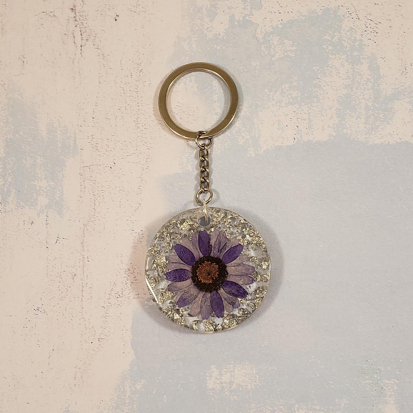 Custom Flower Keychain - Etsy UK