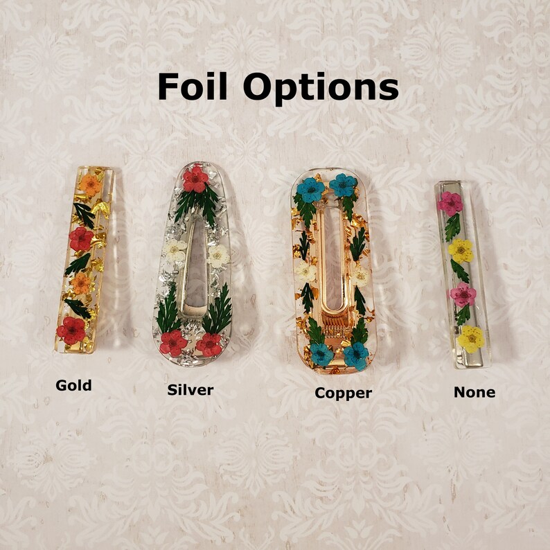 Custom Resin Flower Hair Clips | Etsy