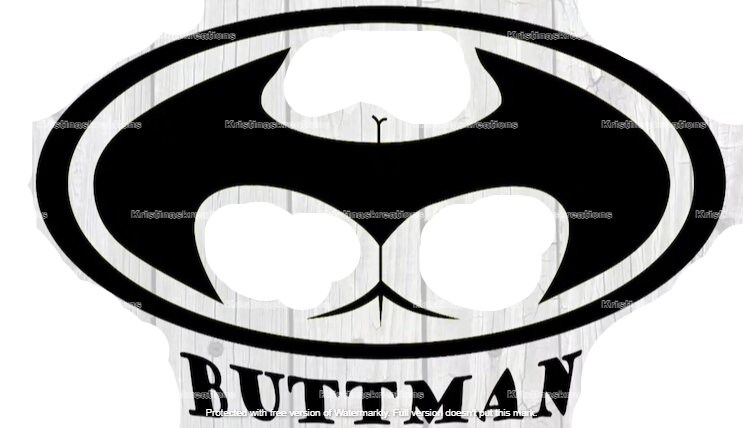 Buttman Funny Decal SVG | Etsy