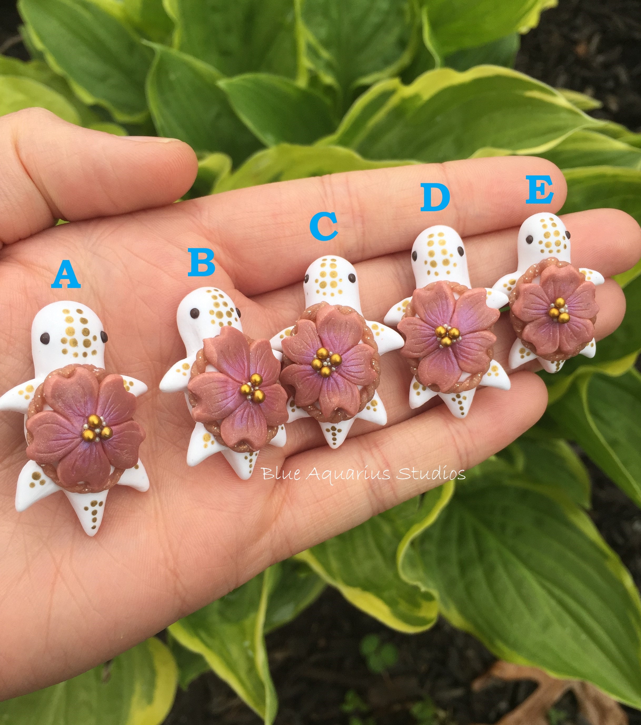 Miniature Sakura Themed Turtles Cherry Blossom Themed Turtle | Etsy