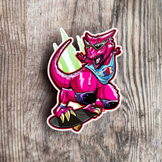 Carnotaurus Dinosaur Stickers Decal Vinyl Summer Time | Etsy