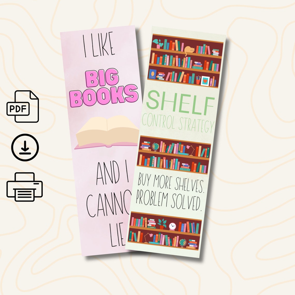Bookish Quote Bookmarks: Set of 4 Digital Downloads - Etsy