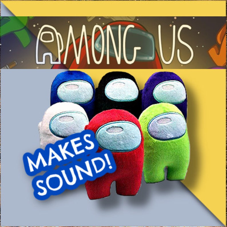 Among Us Game Plush Dolls Makes Sound Pillow Toys Gamer | Etsy