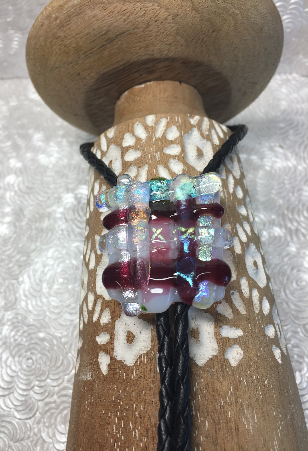 Fused Glass Bolo Tie, Unisex, Modern, Necktie - Etsy