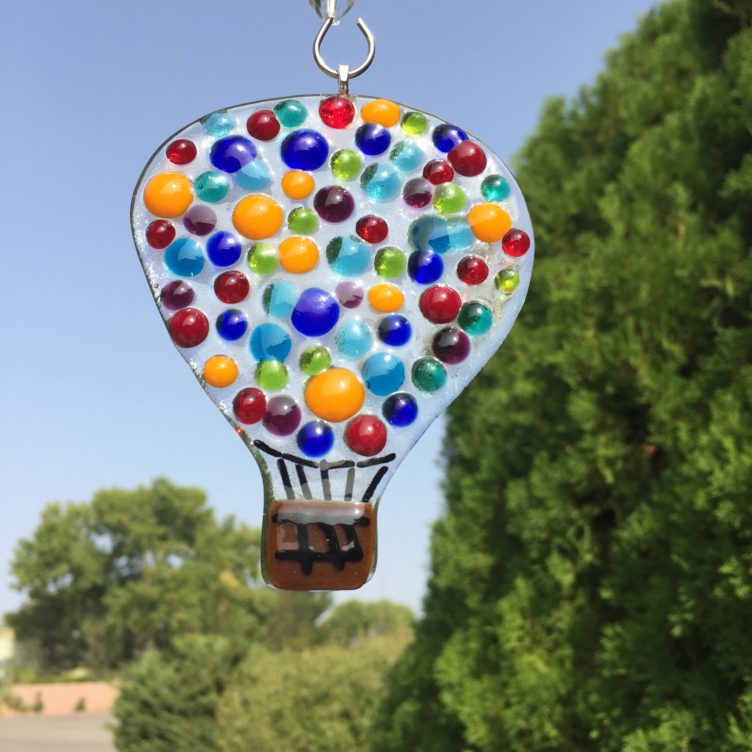 Albuquerque Hot Air Balloon Extravaganza Fused Glass | Etsy