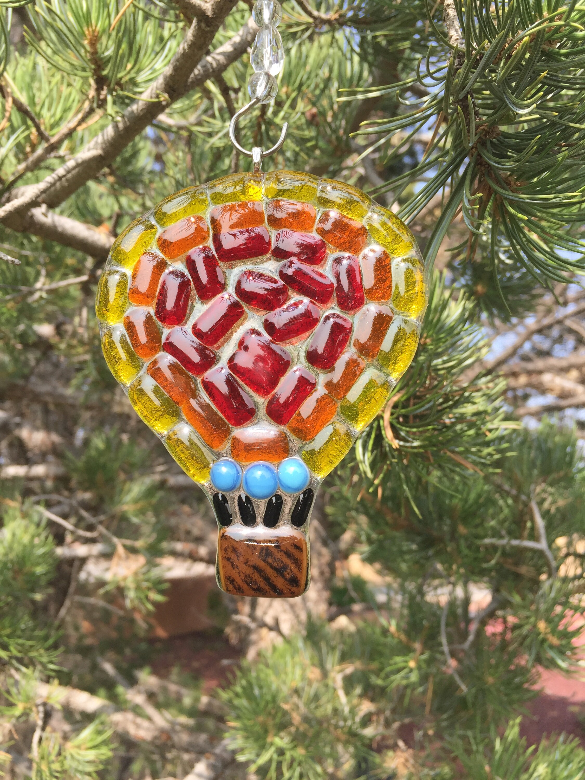 Albuquerque Hot Air Balloon Extravaganza Fused Glass | Etsy